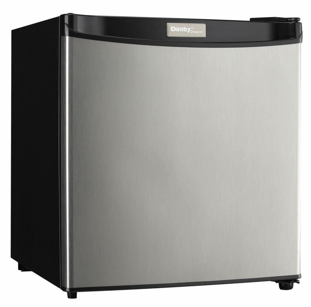 Danby Designer 1.6 cu. ft. Compact Fridge in Stainless Steel ...