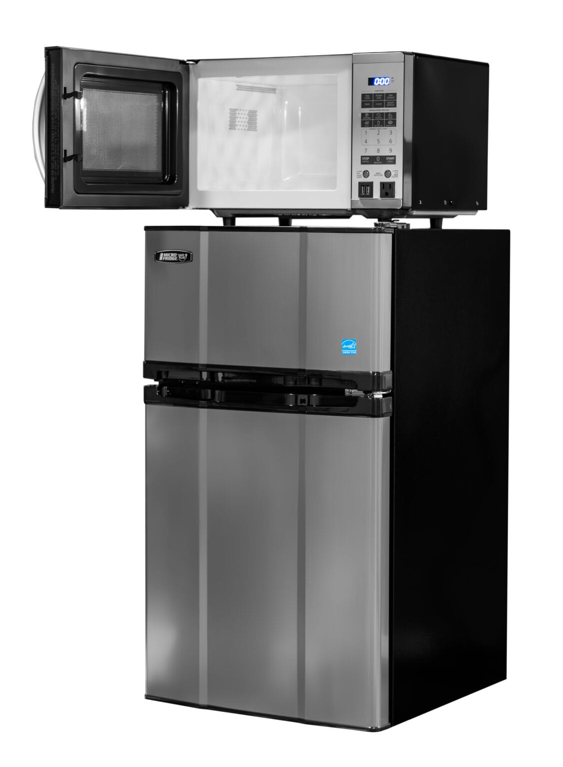 MicroFridge 3.1 cu. ft. Combination Unit in Stainless Steel - 3.1MF7 ...
