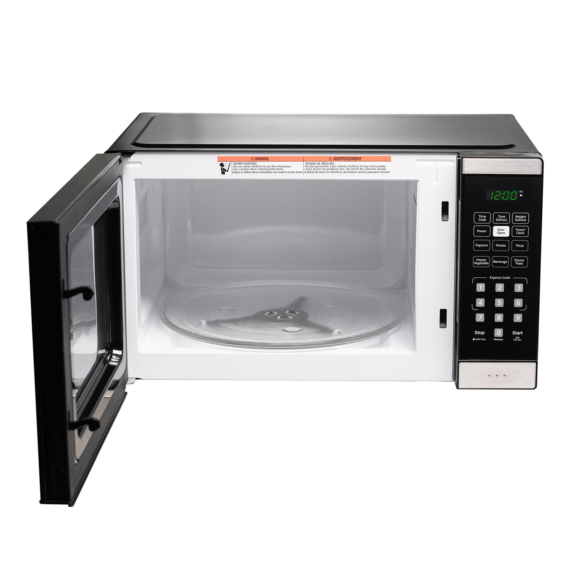 Danby 1.1 cu. ft. Countertop Microwave in Black and Stainless Steel ...