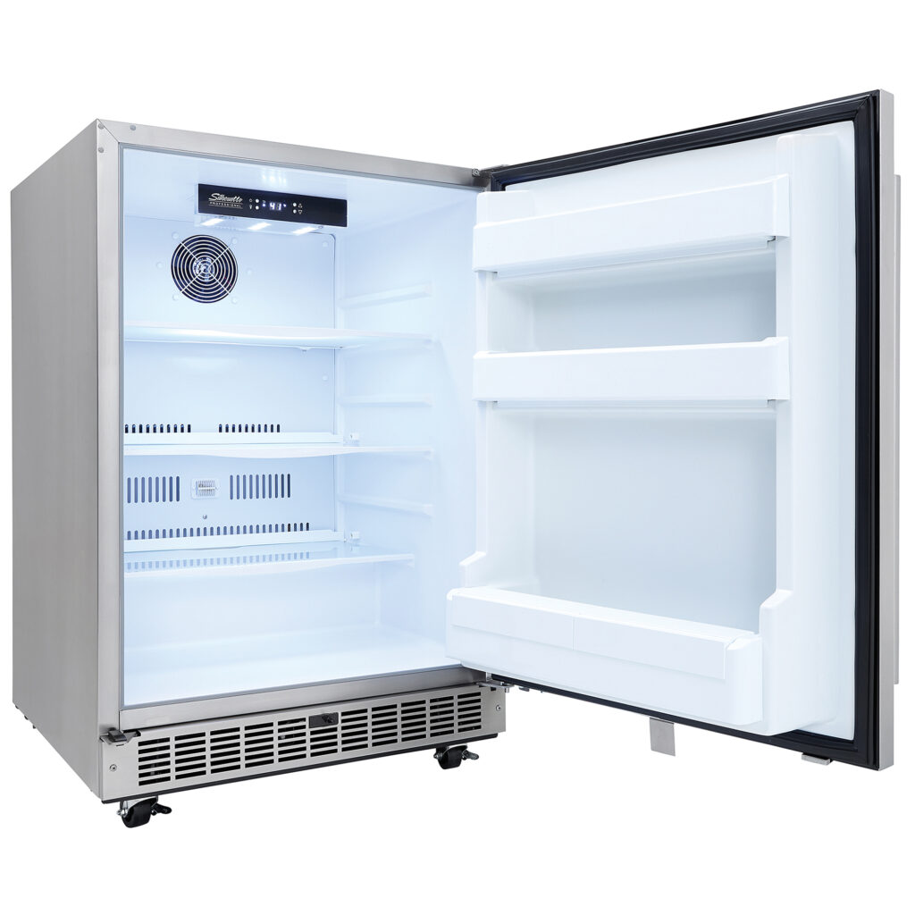 Silhouette 5.5 cu. ft. Built-in Outdoor All Fridge in Stainless Steel ...